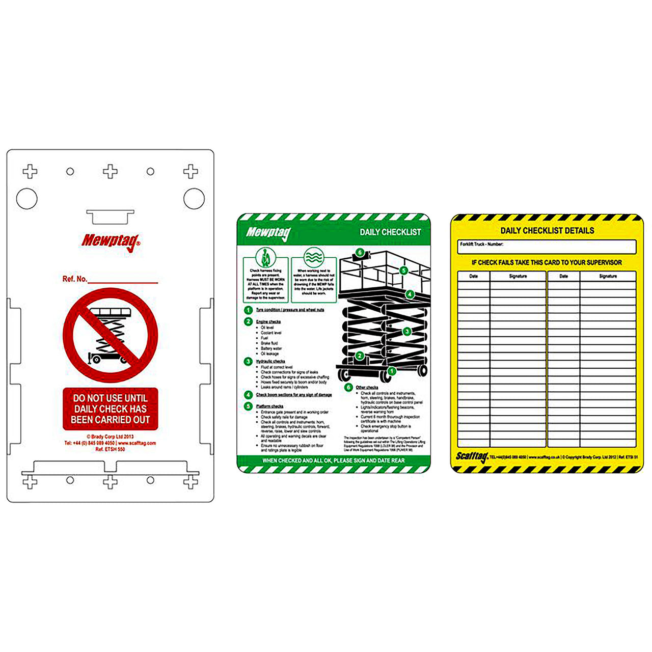 MEWP Tags (ZPA011) – My Store